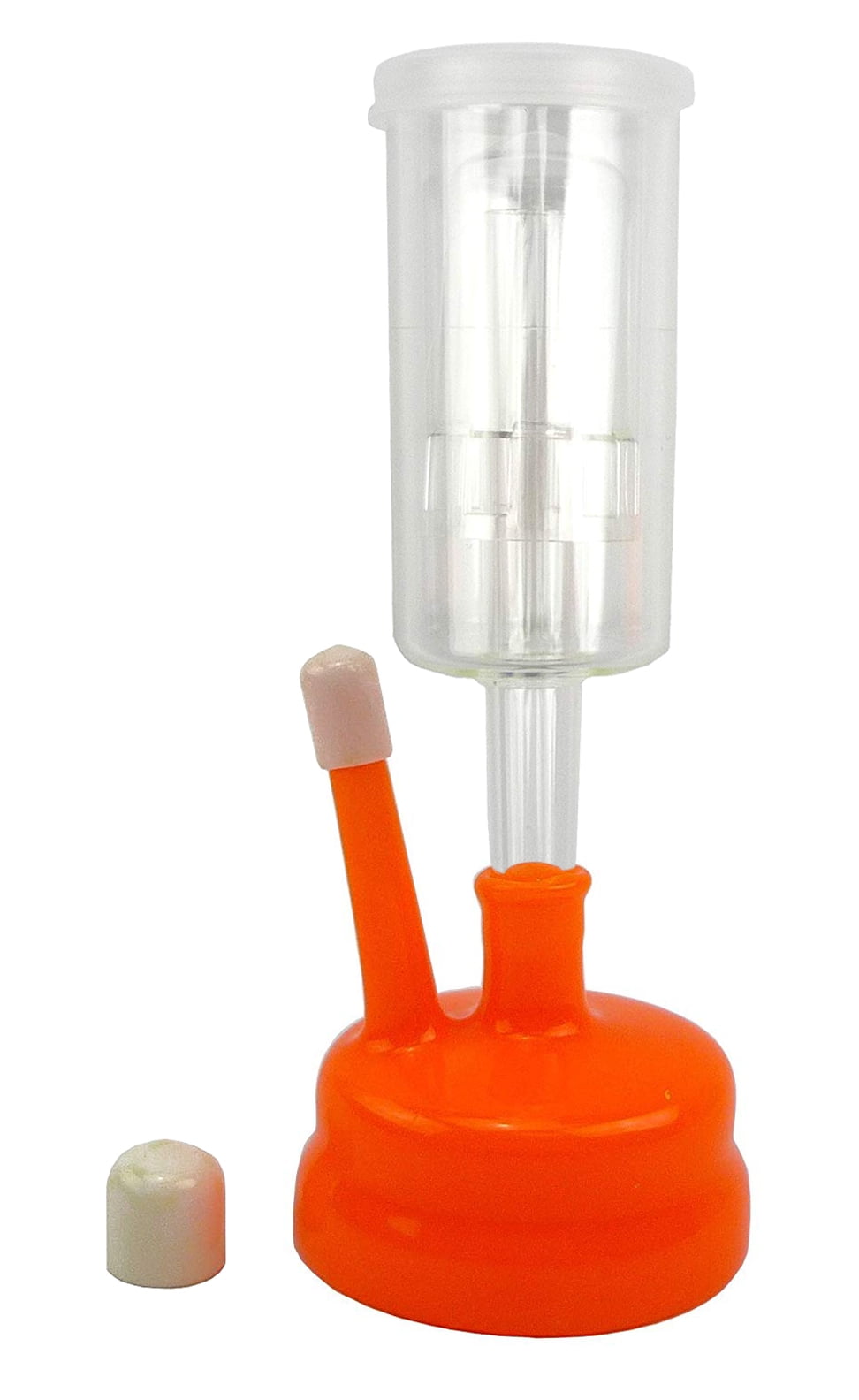 3 Piece Cylinder Airlock with Universal Orange Carboy Cap - Walmart.com