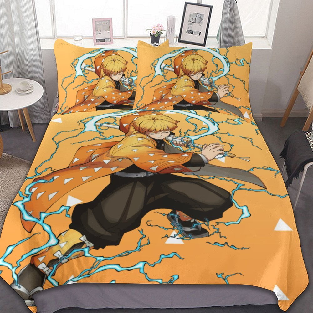 3 Piece Demon Slayer Bedding Duvet Cover Sets,Tanjiro Nezuko Zenitsu ...