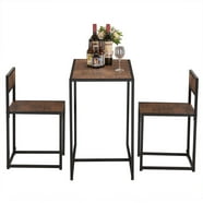 Small Kitchen Table Set 3 PCS, Dining Room Breakfast Table Set for 2 ...