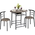3 Piece Dining Table Set, Kitchen Table & Chair Sets for 2, Bistro ...