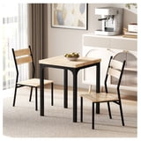 3 Piece Dining Table Set for 2, Kitchen Table and Chairs for Small ...