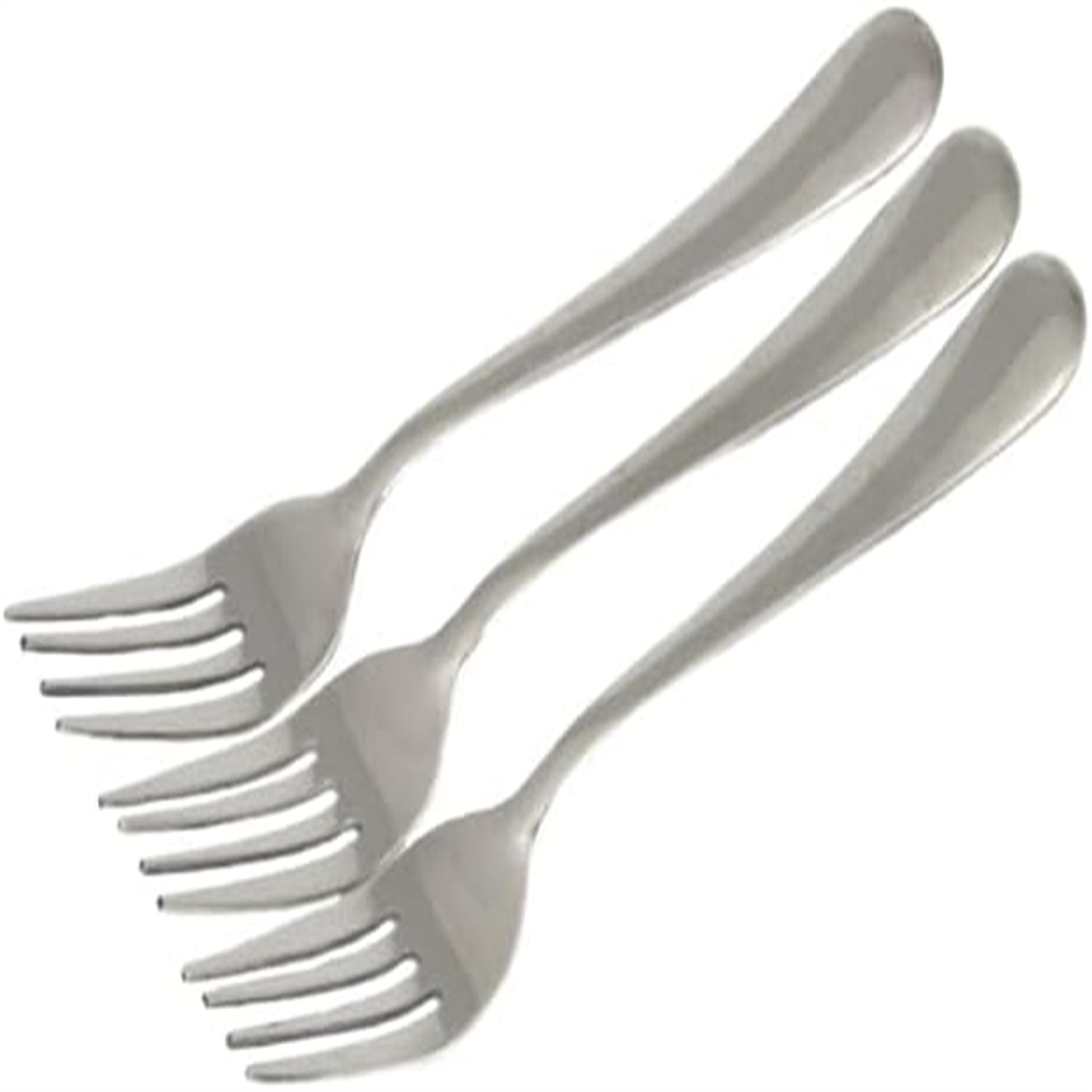 3-Piece Dinner Fork Set – Stainless Steel Forks for Everyday Use – Rust ...