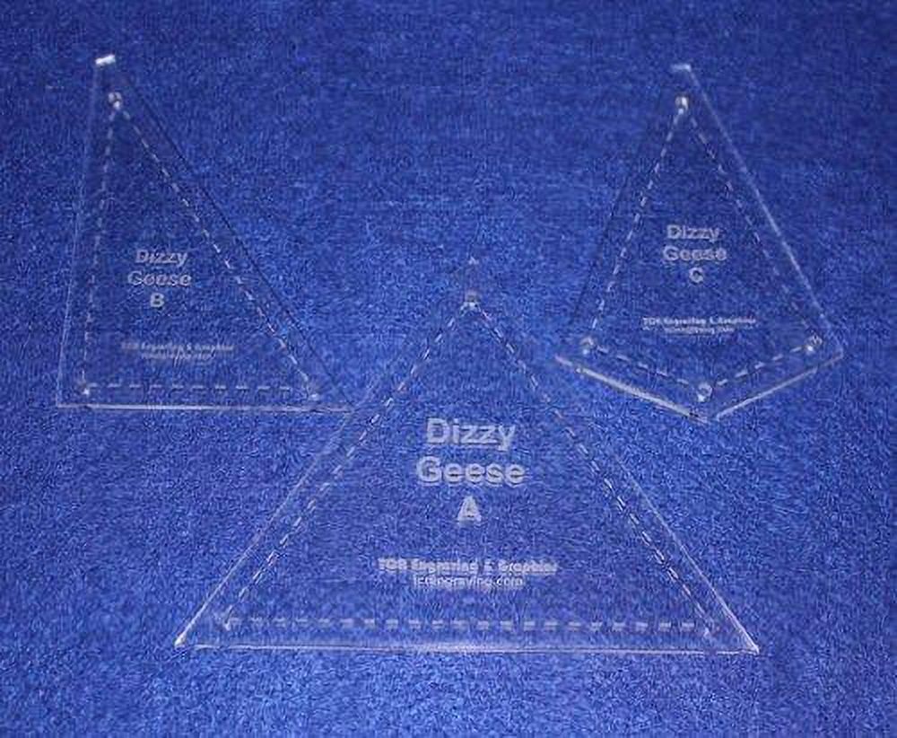 3 Piece "Dizzy Geese" Set - Clear 1/8" - Walmart.com