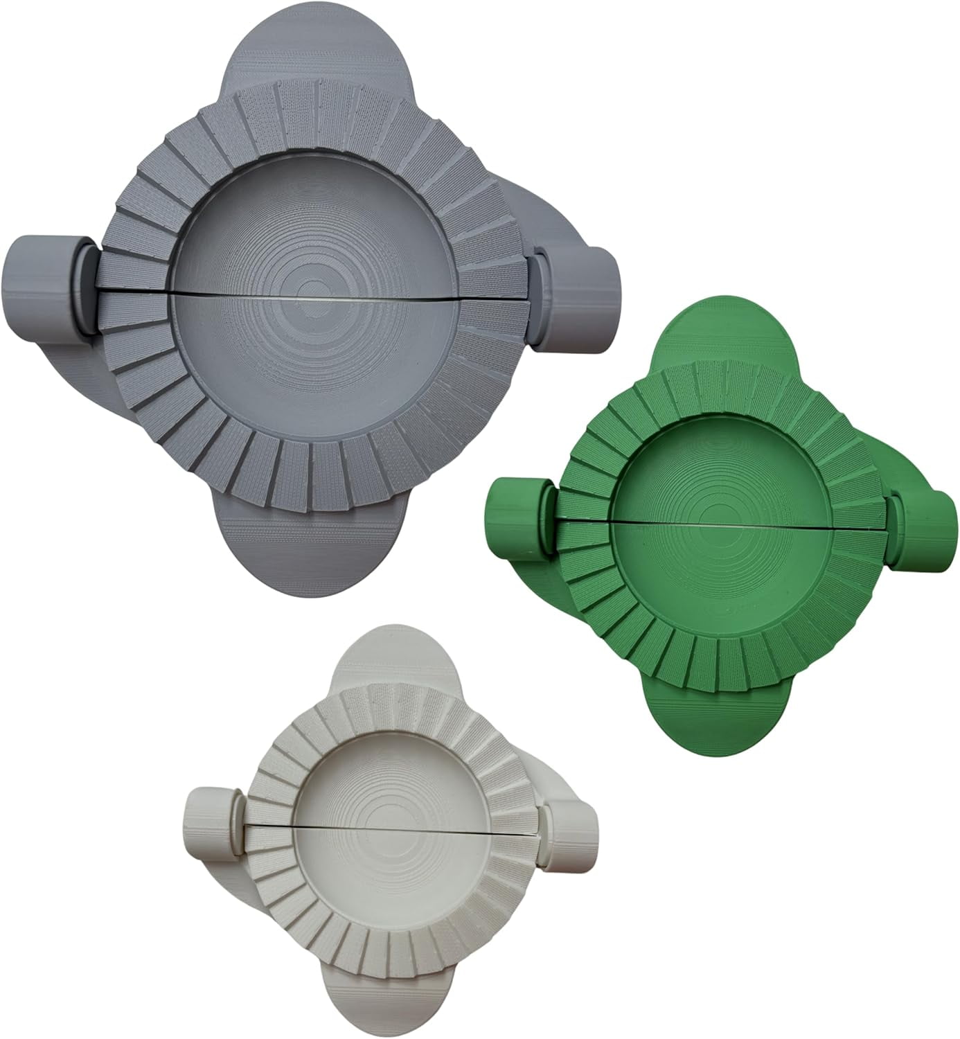 3-Piece Dough Press & Hand Pie Press Set - Dumpling Crimper 4, 5, 6 ...