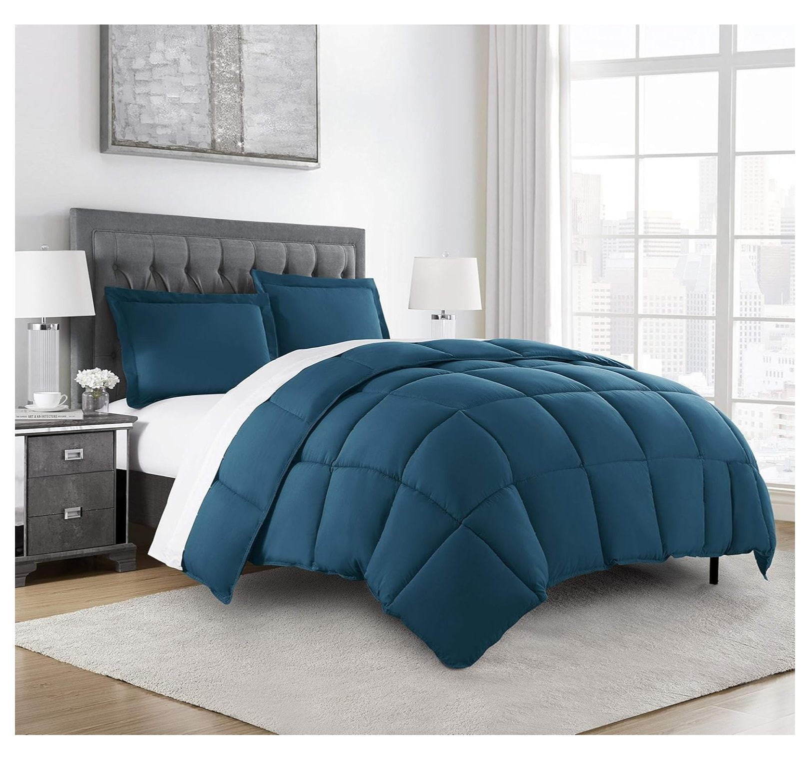 3-Piece Down Alternative Comforter Set - Lightweight All Luxurious ...