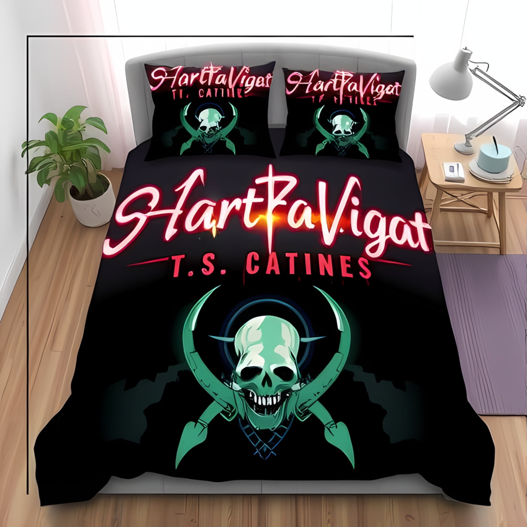 3-Piece & Duvet Cover Set - Bold Edgy Bedding for Unique Bedroom Decor ...