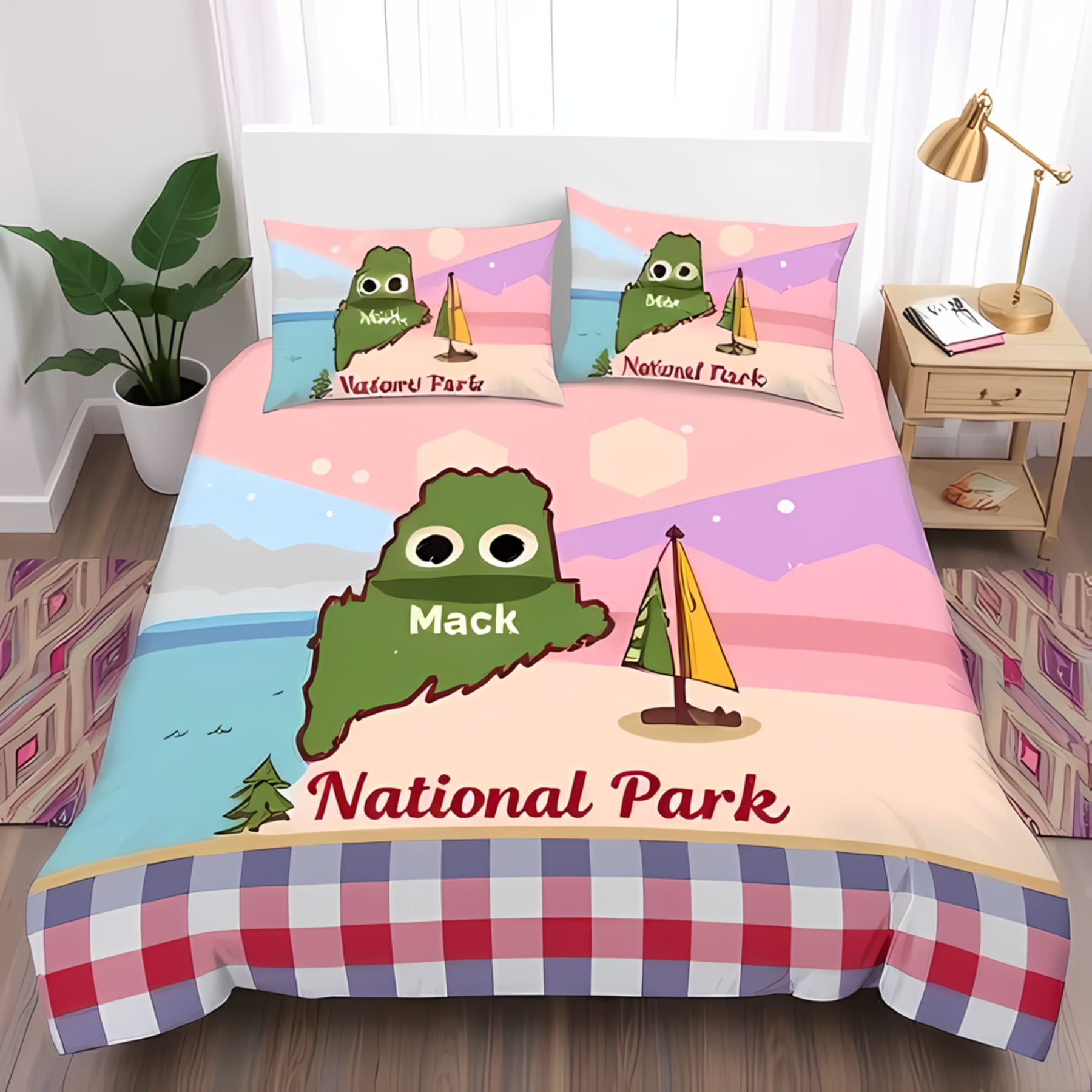 3-Piece Duvet Cover Set Inspired by Maine's Natural Beauty - Whimsical ...