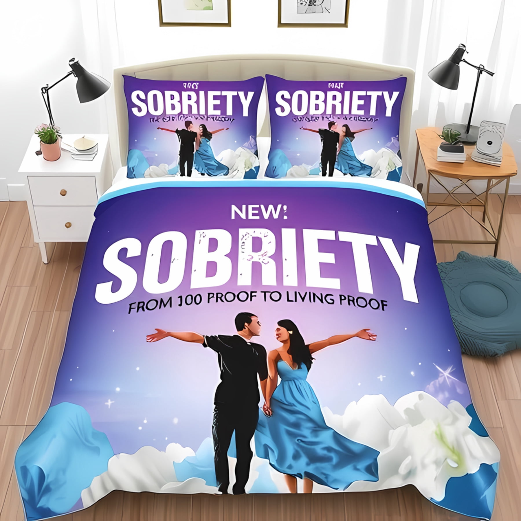 3-Piece Duvet Cover Set - Inspiring Sobriety Design for a Fresh Start ...