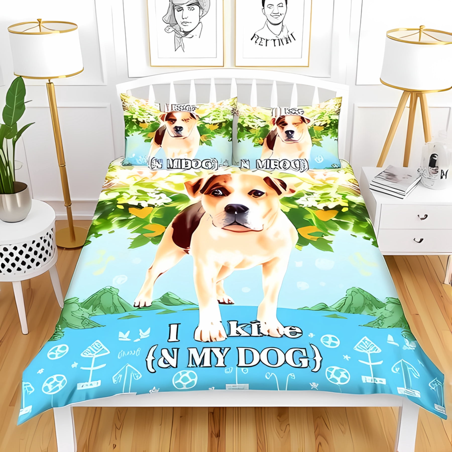 3-Piece Duvet Cover Set with Colorful Design and Floral Patterns - " I ...
