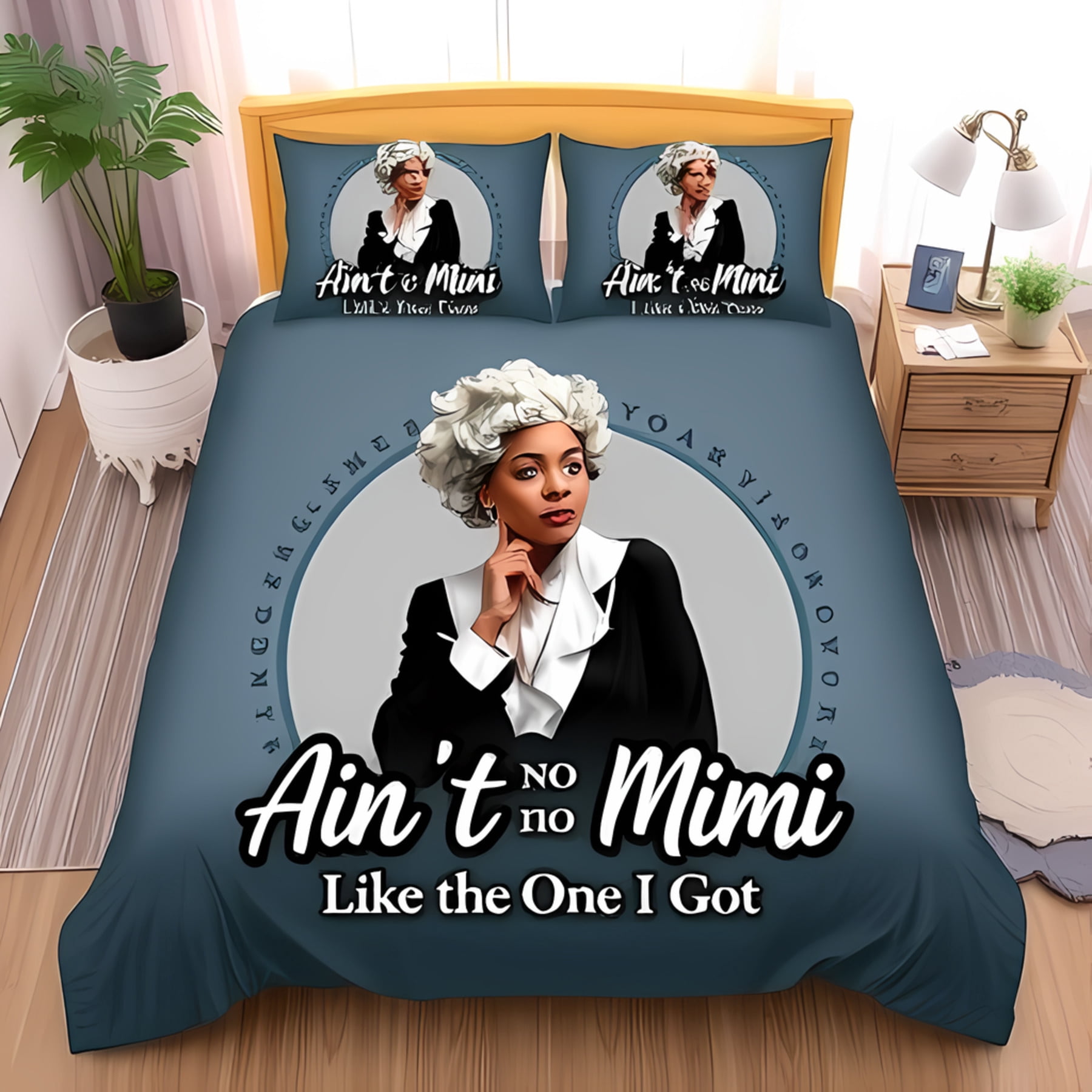 3-Piece Duvet Cover Set with Whimsical 'Ain't no Mimi Like the One I ...