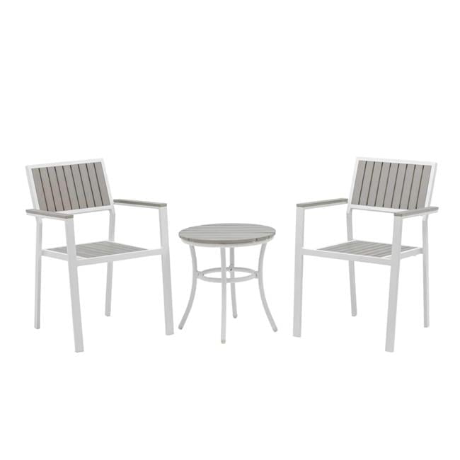 3 Piece EZ-Care Steel Frame Patio Set, Slate Gray - Walmart.com