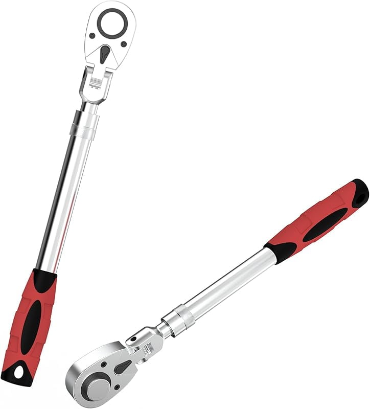 3-Piece Elbow Ratchet Set in Different Sizes, 1/2, 3/8, 1/4 Inch Drive ...