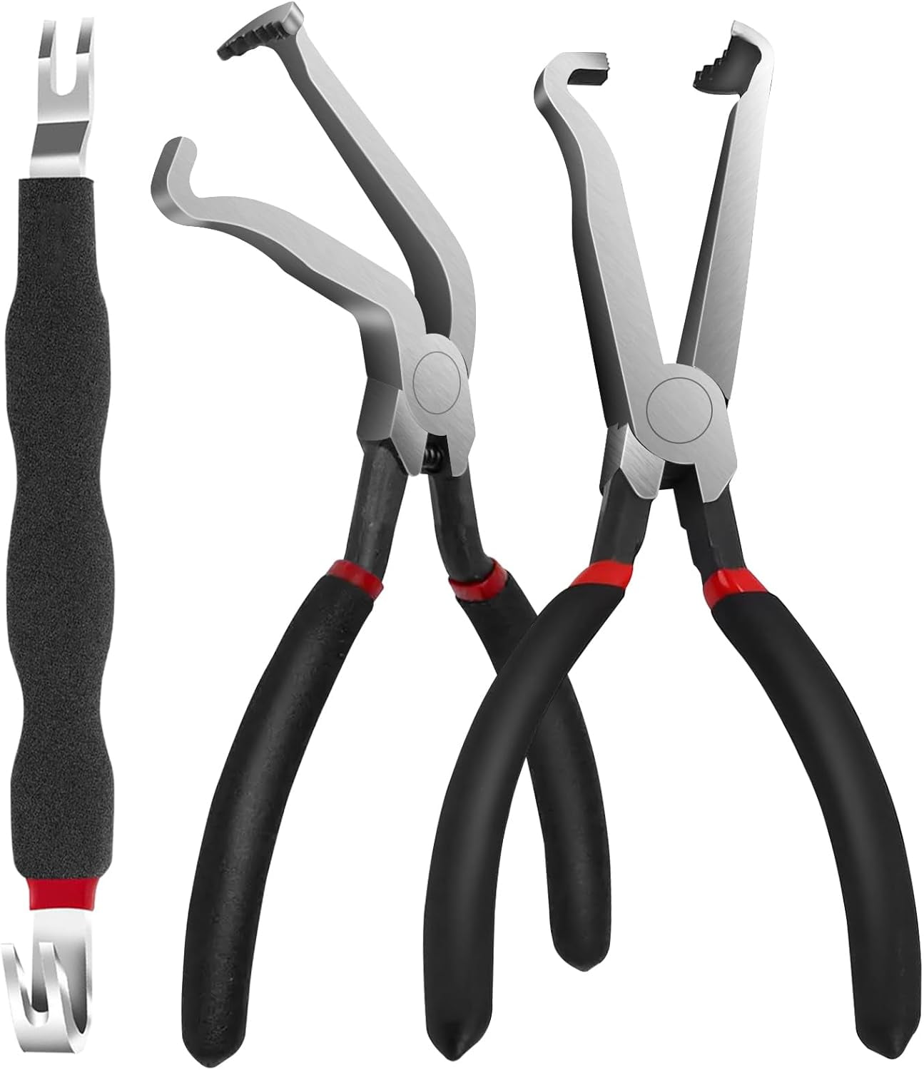 3-Piece Electrical Disconnect Pliers Tool Set for Automotive, Straight ...