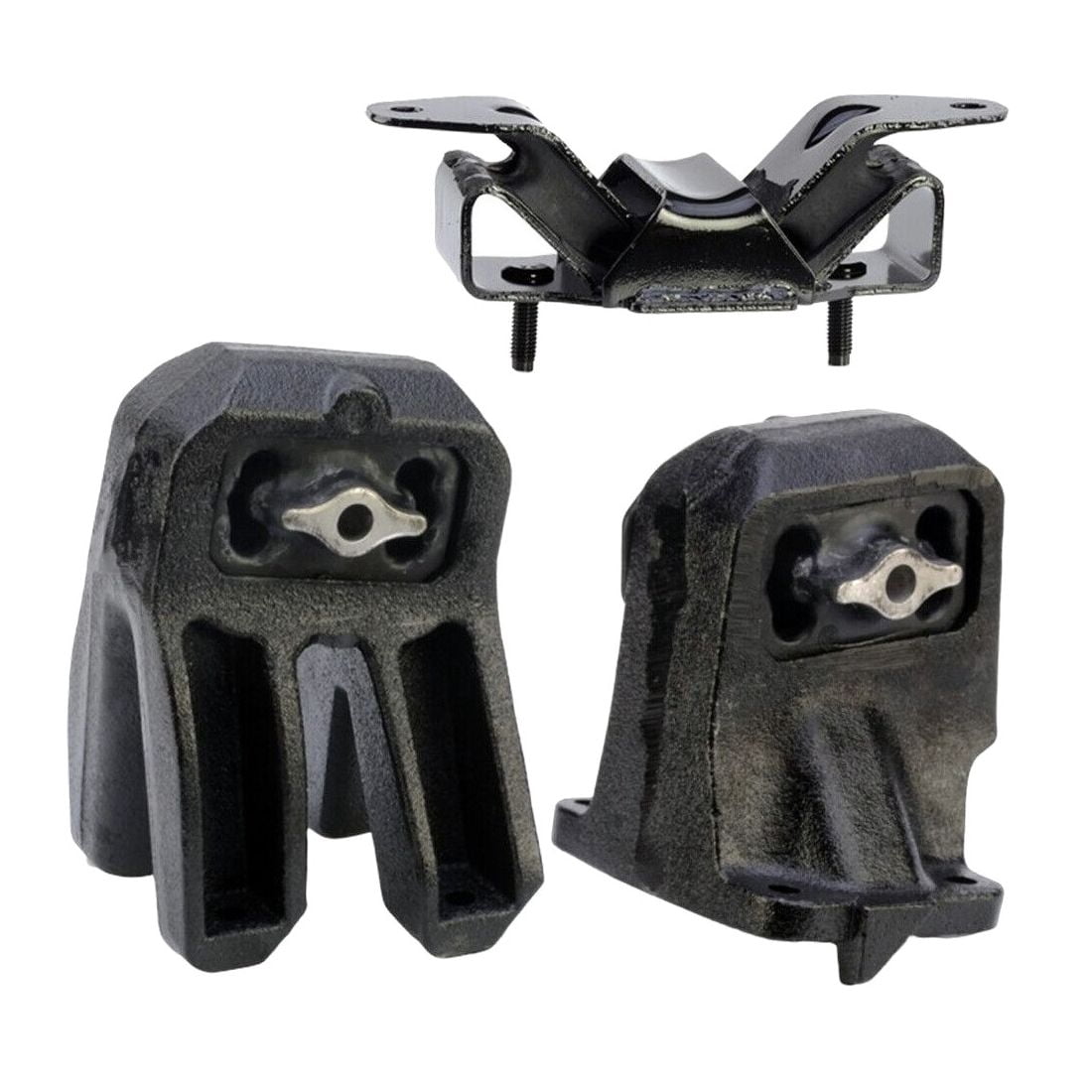 3-Piece Engine and Transmission Motor Mount Set Kit - Front and Rear ...
