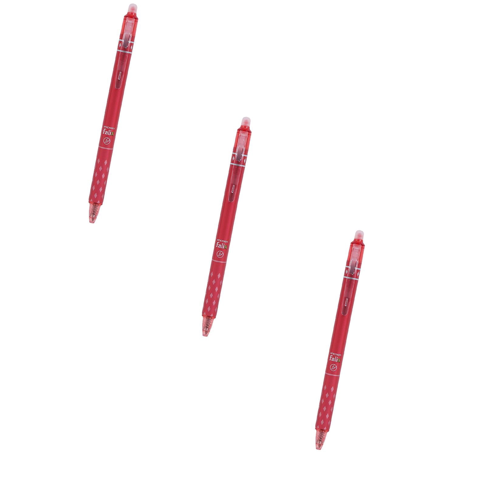 3 Piece Erasable Gel Ink Pens, Retractable 0.5mm Fine Point Blue Ink ...