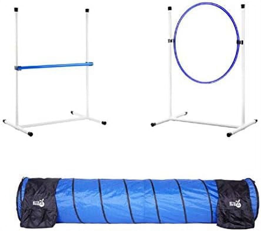 3 Piece Essential Dog Agility Equipment Set | Agility Jump | Tire Jump ...