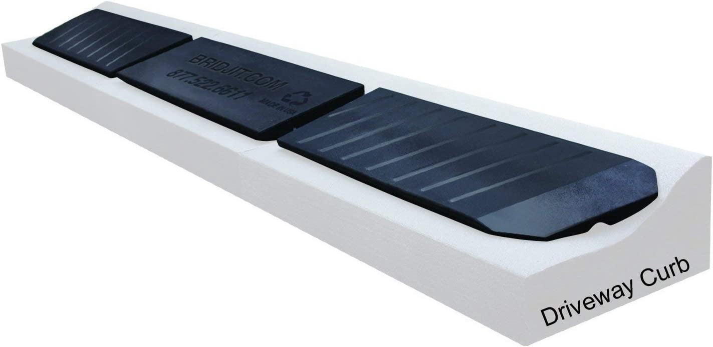 3-Piece Expandable Rubber Curb Ramps for Driveway - Walmart.com