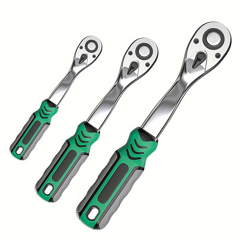 3-Piece Extendable Ratchet Set, 1/4 3/8 1/2 Inch Extendable Socket ...