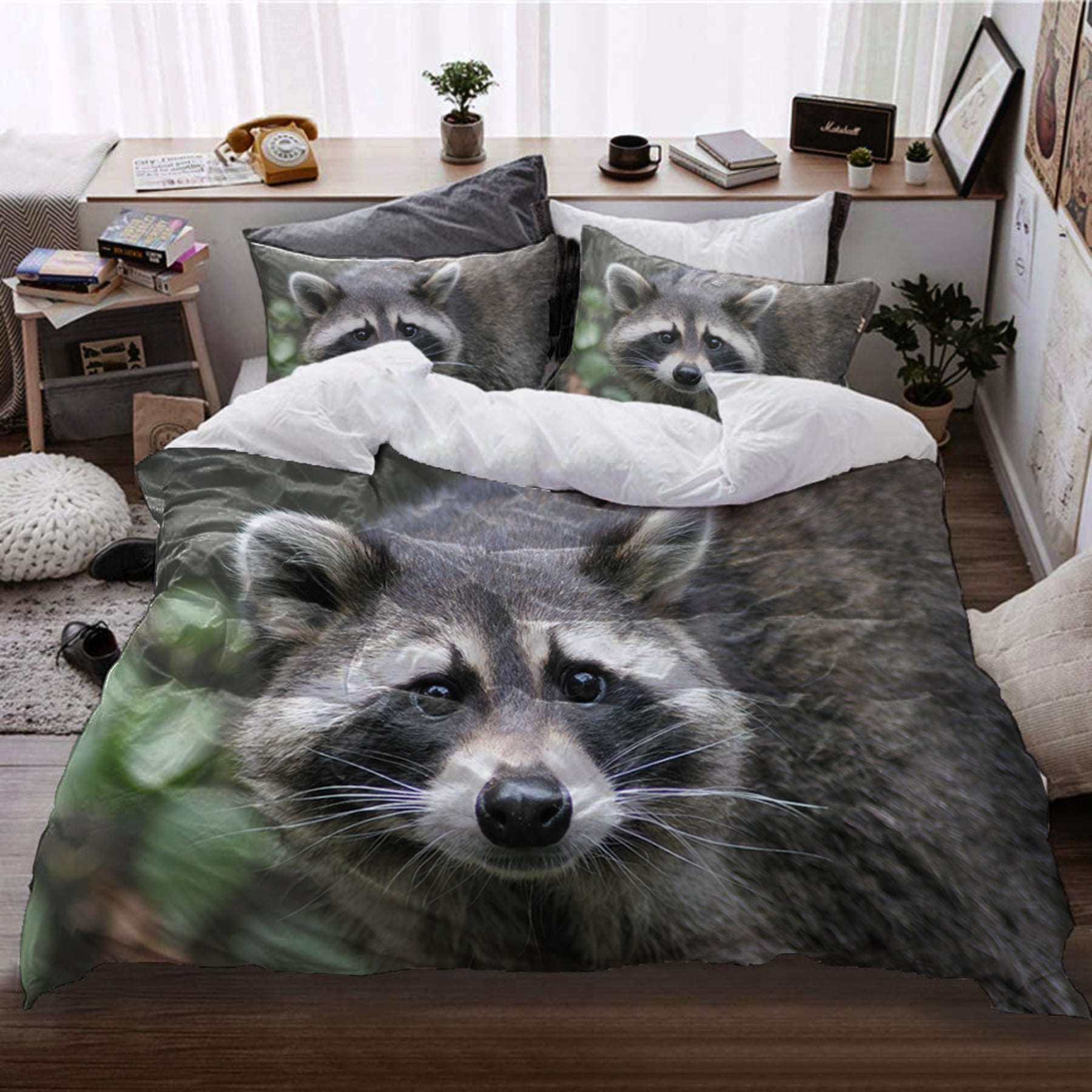 3-Piece Face Duvet Cover Set - Whimsical Bedding for Cozy Bedrooms Soft ...