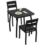 3-Piece Farmhouse Dining Table Set for 2 – Square Kitchen Table ...
