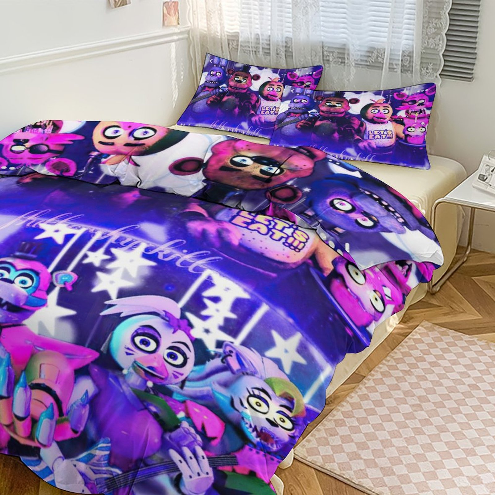 3 Piece Five Nights at Freddy's Bedding Set, Cute Soft Cozy Bedding ...