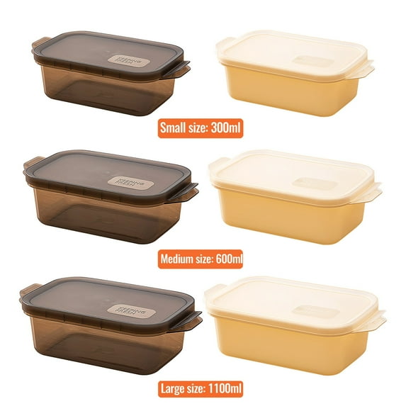 3-Piece Food Storage Container Set | Rectangular BPA-Free Food Keepers ...