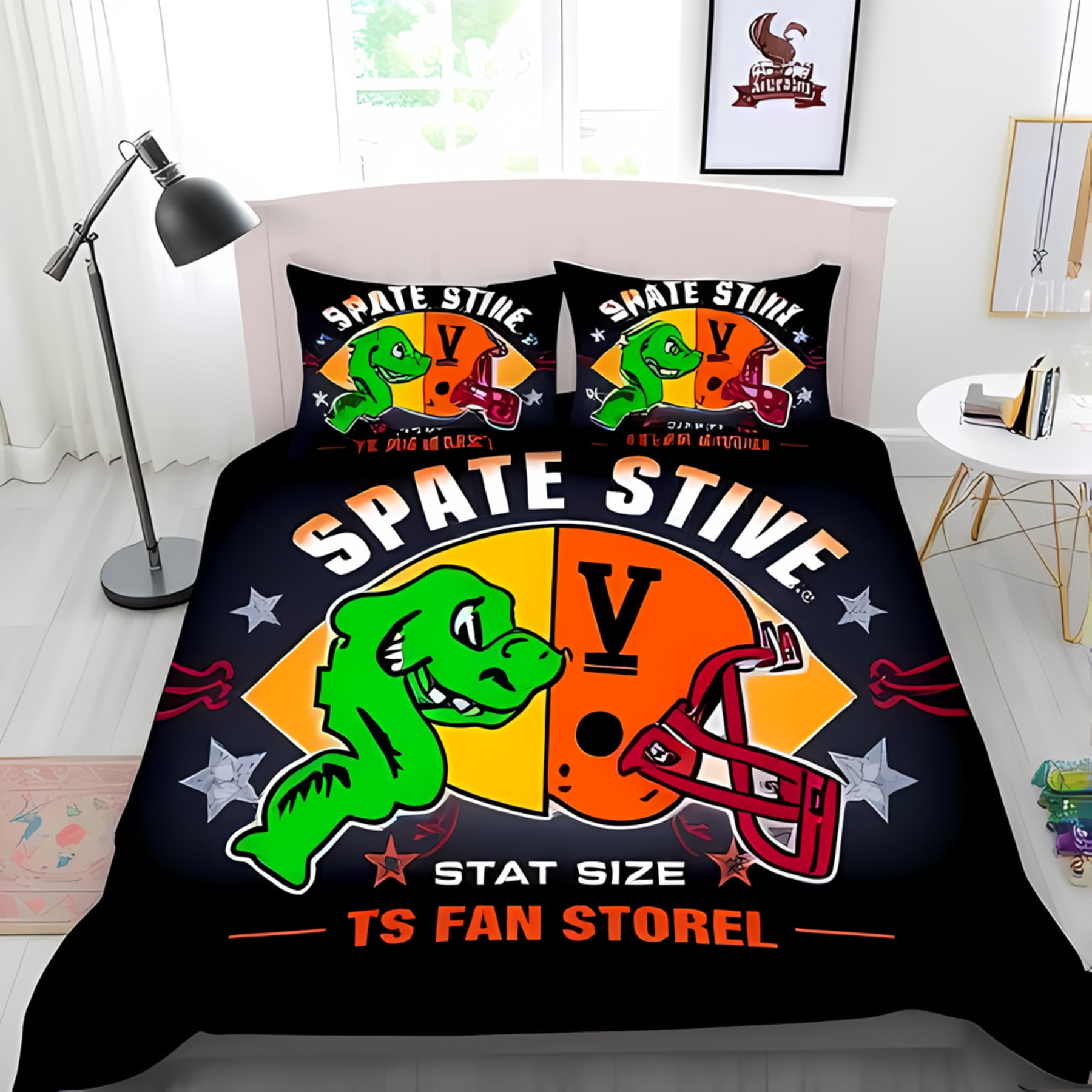 3-Piece & Football Duvet Cover Set - Colorful Whimsical Design for ...