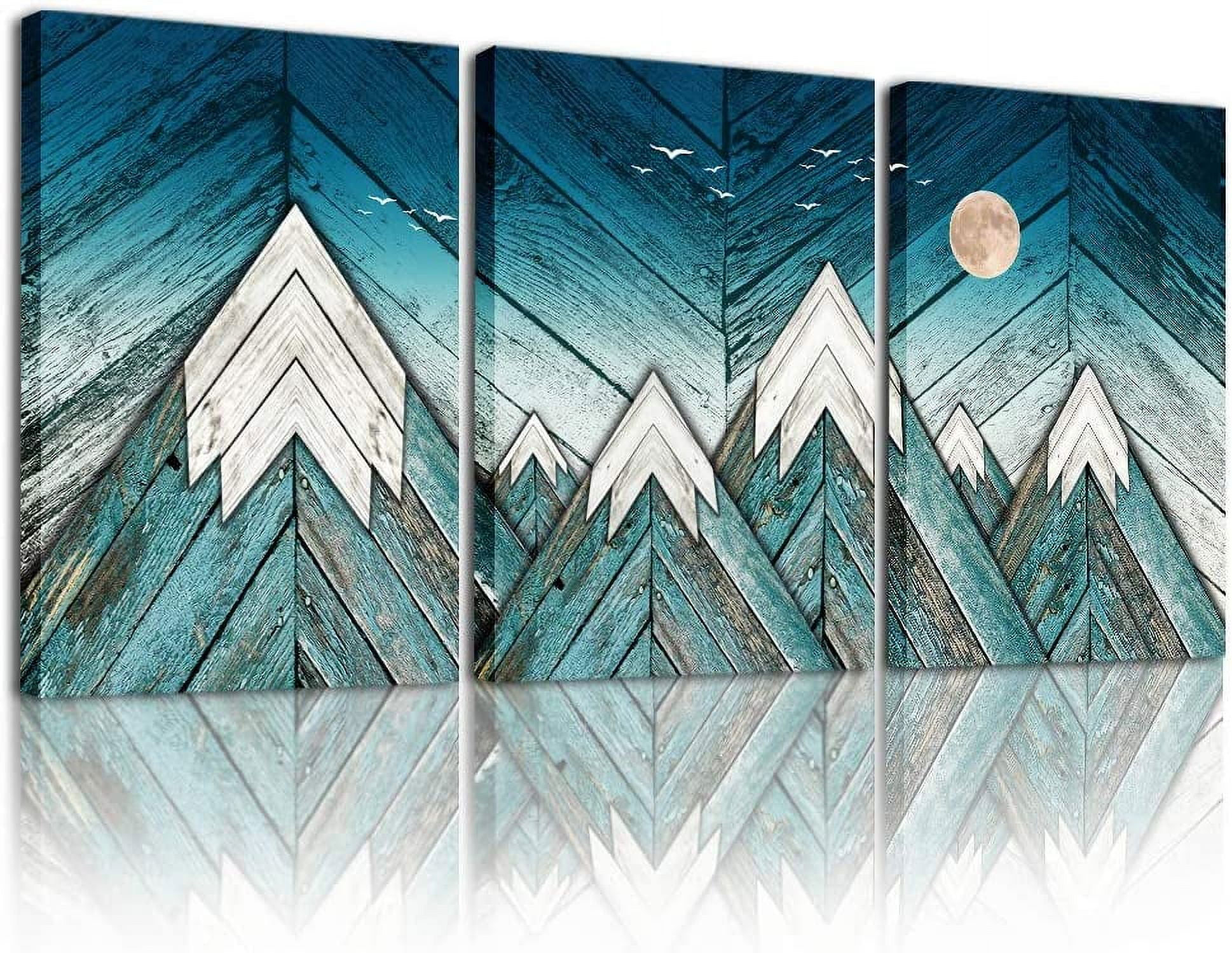 3 Piece Framed canvas wall art for living room bathroom bedroom Wall ...