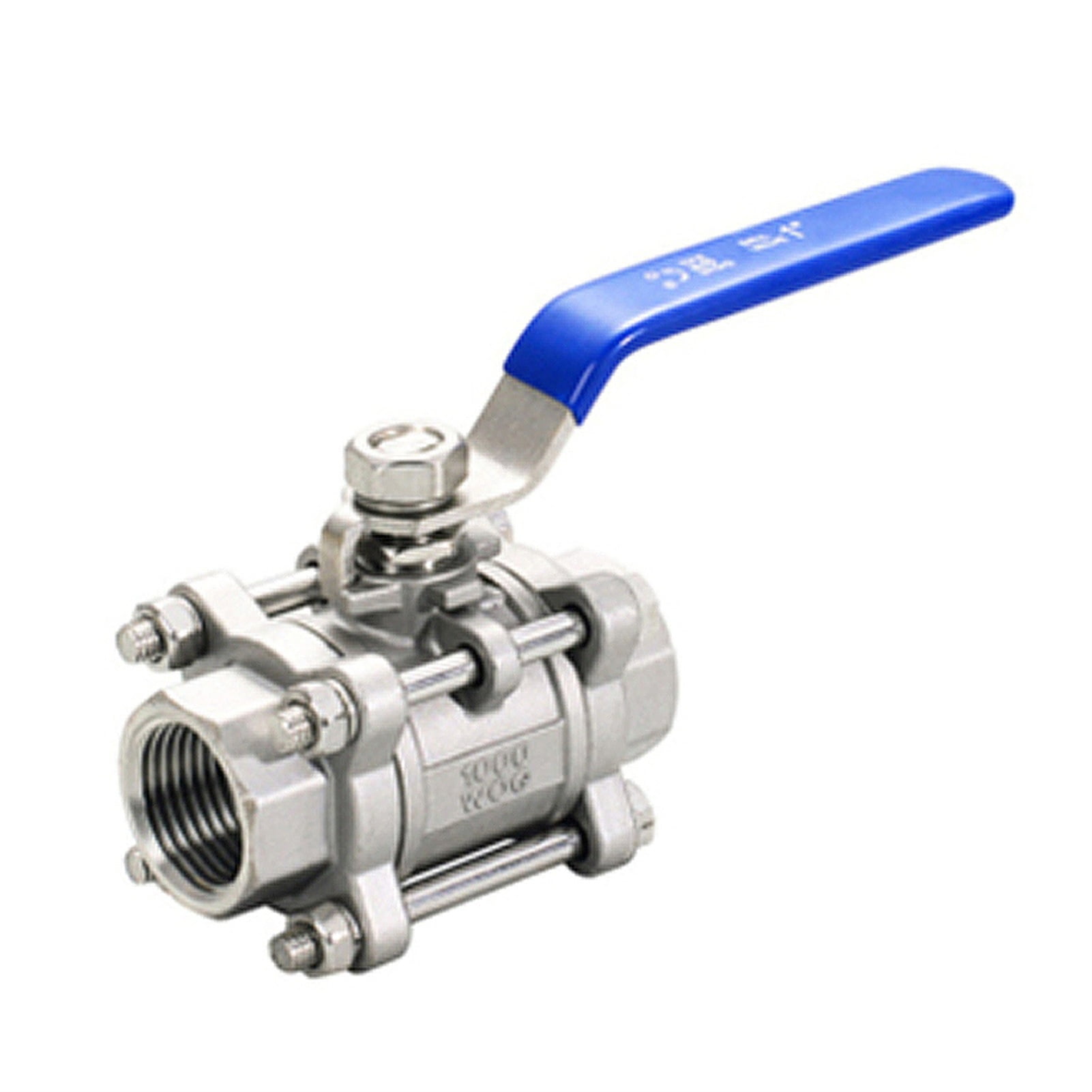 3 Piece Full Port Ball Valve,1/2" 3/4" 1" Female Thread SS201 Stainless ...