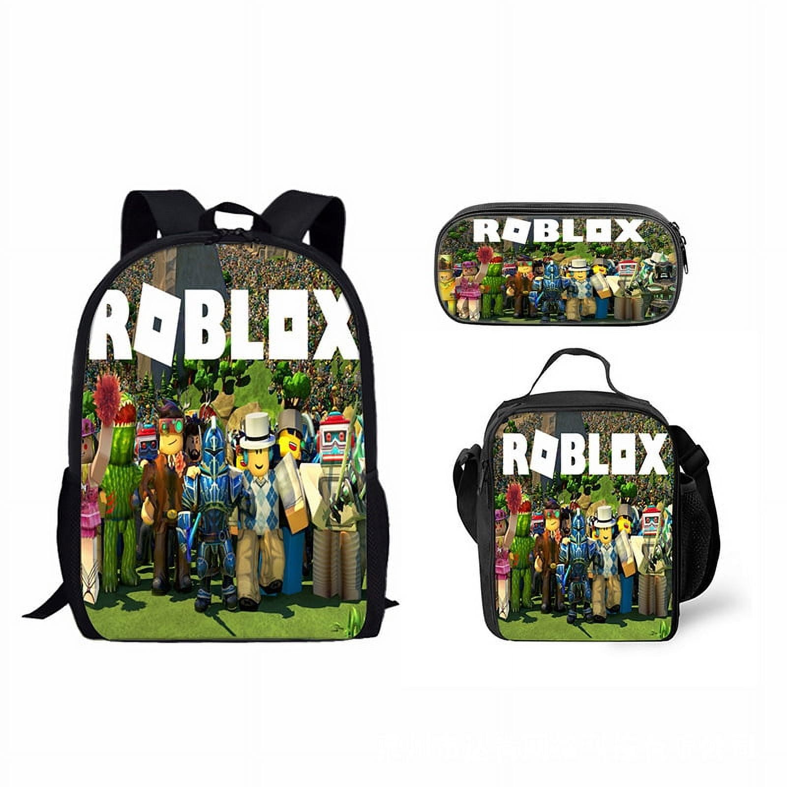 3-Piece Gamer Style Backpack Set for School and Travel – Pixel Block ...