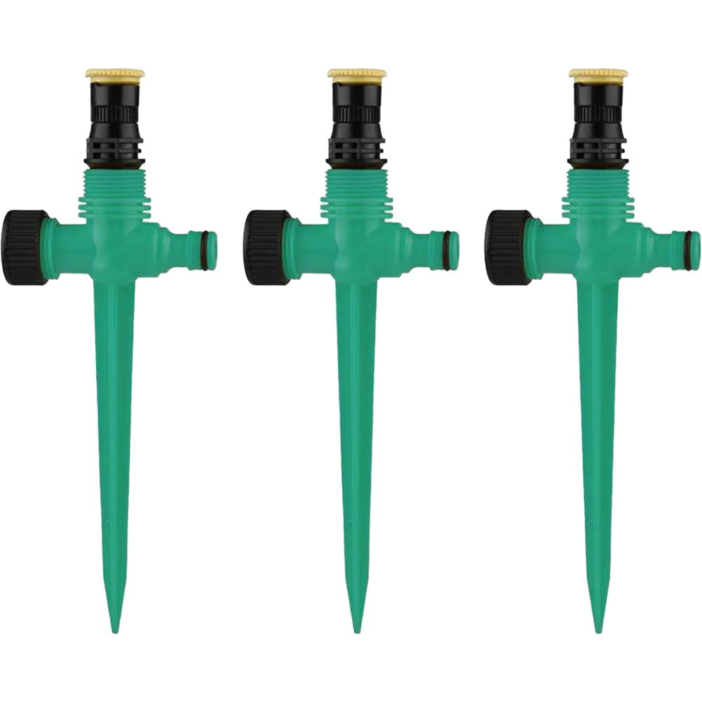 3-Piece Garden Sprinkler Set 360° Rotation Adjustable Atomization ...