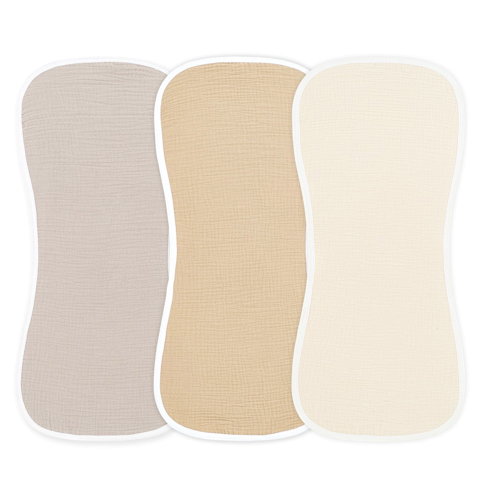 3 Piece Gentle Baby Washcloth Soft and Multifunctional Burping Cloth ...