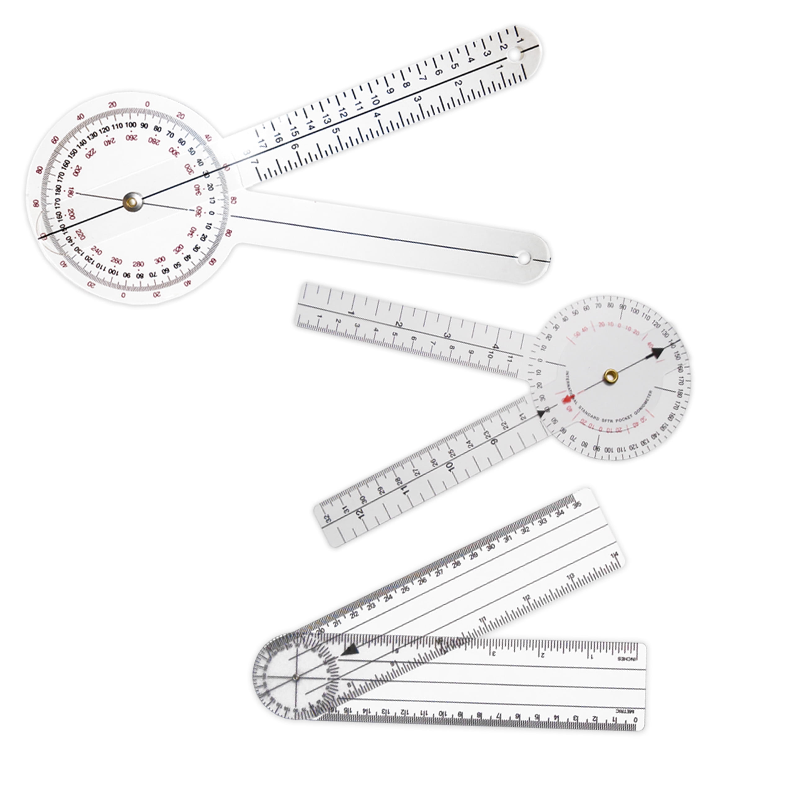 3 Piece Goniometer Set, 360 Degree ISOM - Walmart.com