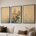 3 Piece Grass Wall Art Minimalist Botanical Triptych Peaceful Meadow ...