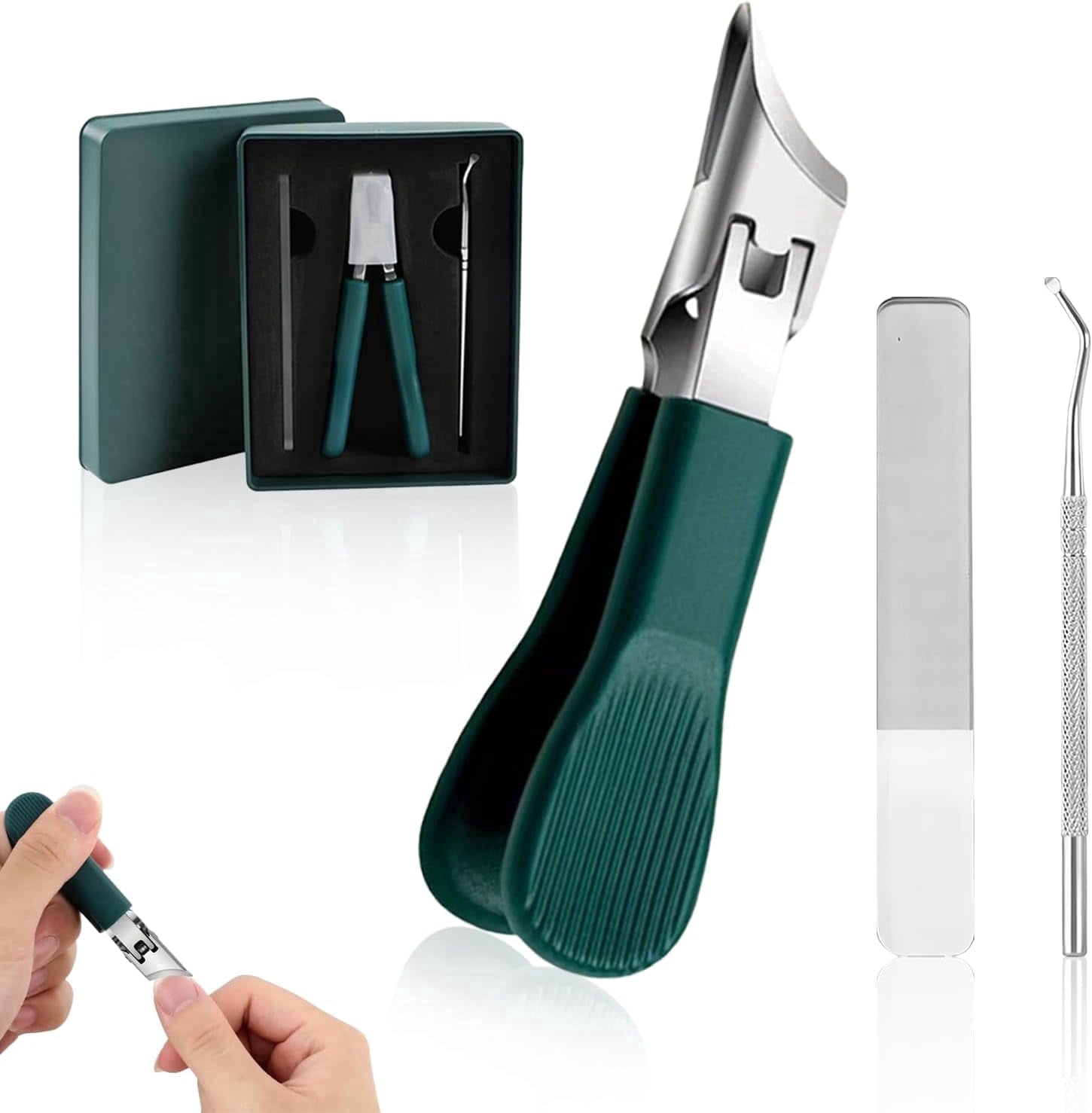 Eastrpupira 3 Piece Sets of Eagle Beak Beveled Nails Clippers, Long ...