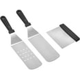 3 Piece Griddle Accessories Kit, Stainless Steel Professional Long BBQ ...