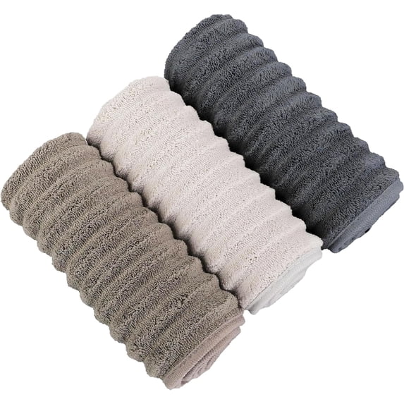 3-Piece Hand Bath Towels 14 X 29.6 Inchs, Quick-Dry Microfiber ...