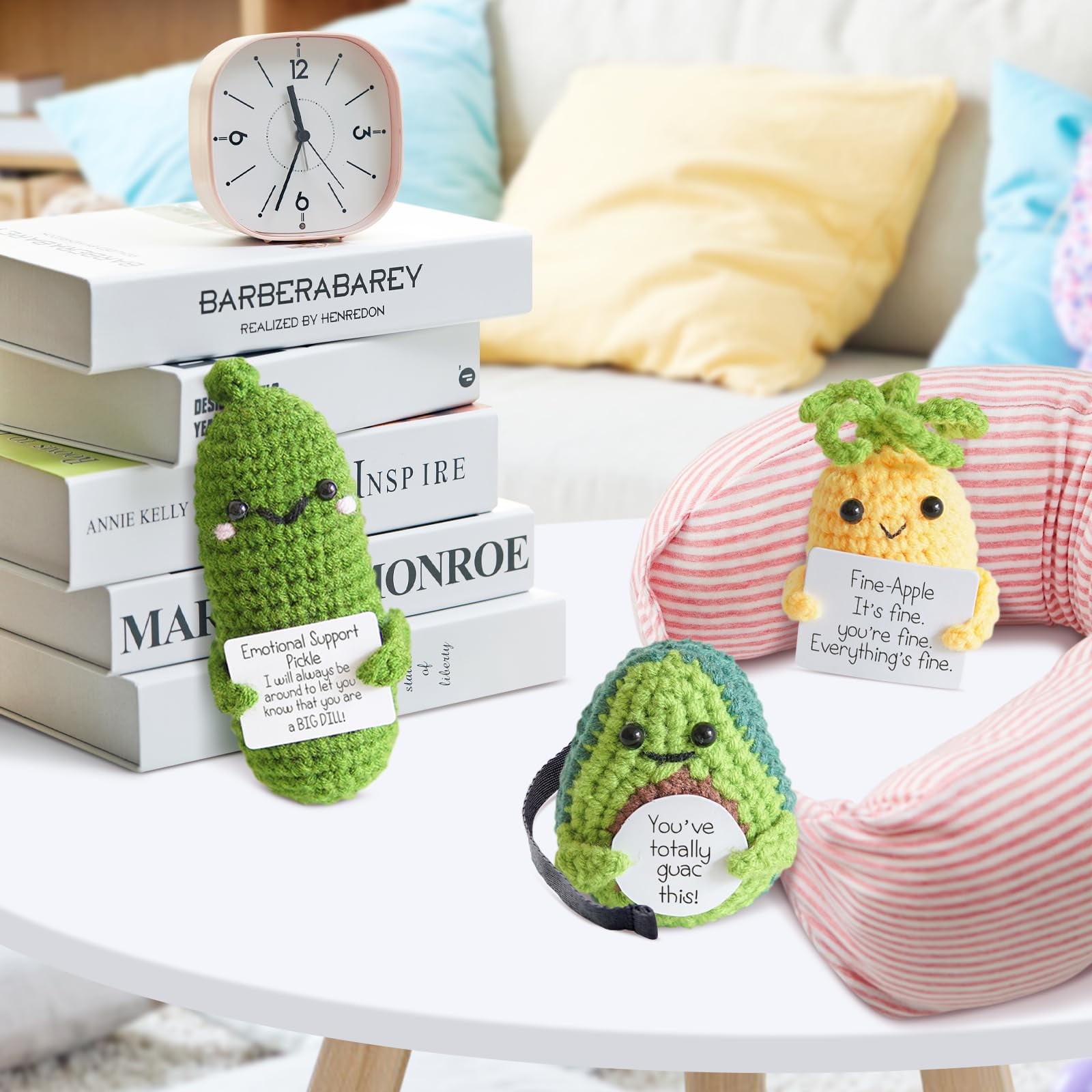 3-Piece Handmade Emotional Support Pickled Cucumber Gift Set - Cute ...