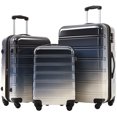 3 Piece Hardshell Luggage Set with TSA Combination Lock & 360° Spinner ...