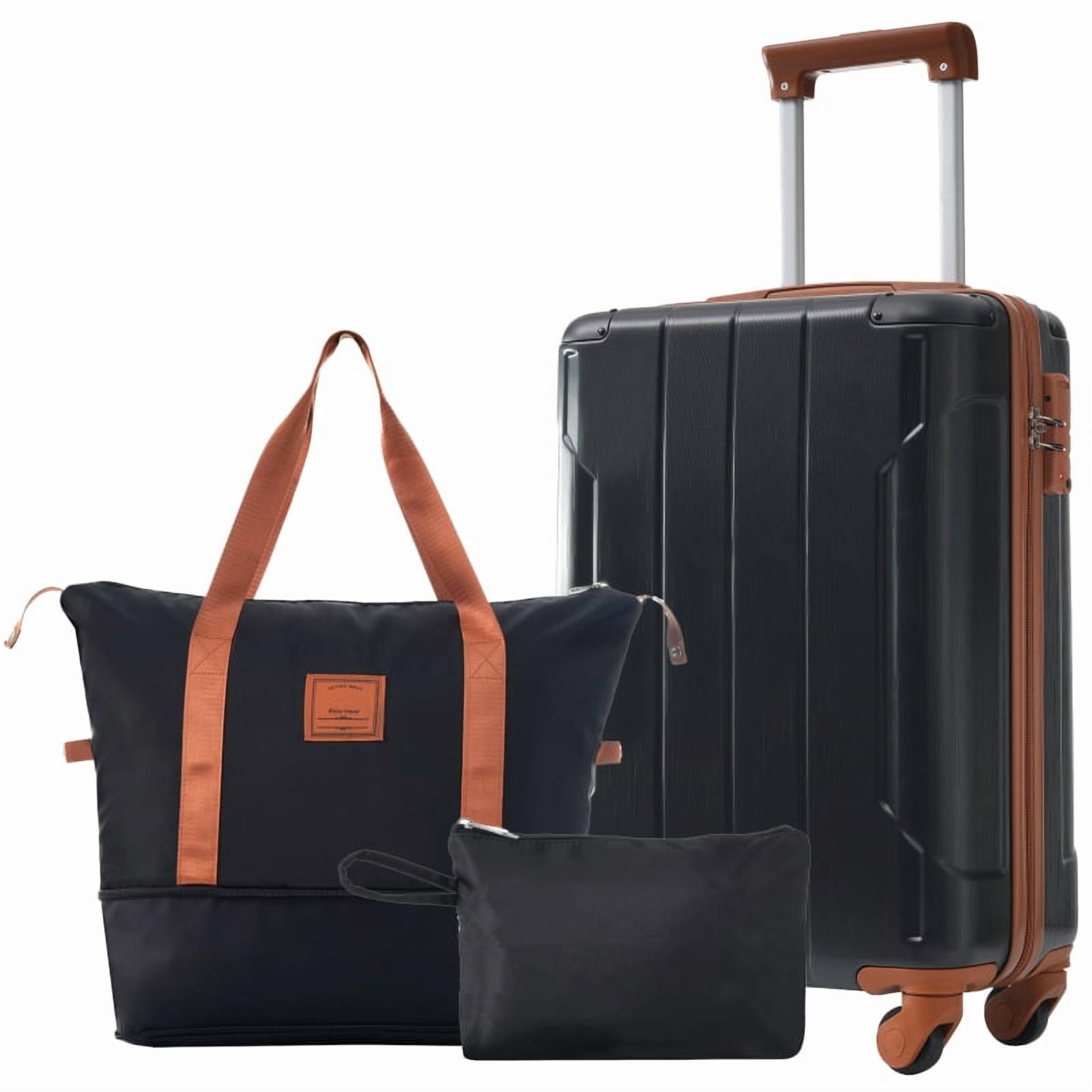 3-Piece Hardshell Luggage Set with Spinner Wheels, TSA Lock ...