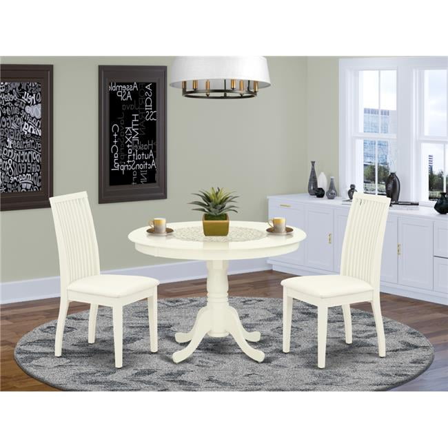 3 Piece Hartland Dinette Set - Linen White - Walmart.com