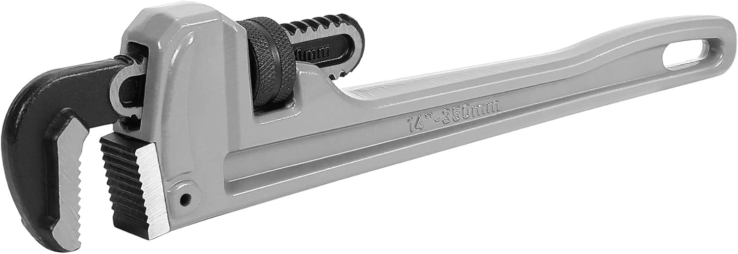 3-Piece Heavy Duty Aluminum Straight Pipe Wrench Set, 10", 14", 18 ...