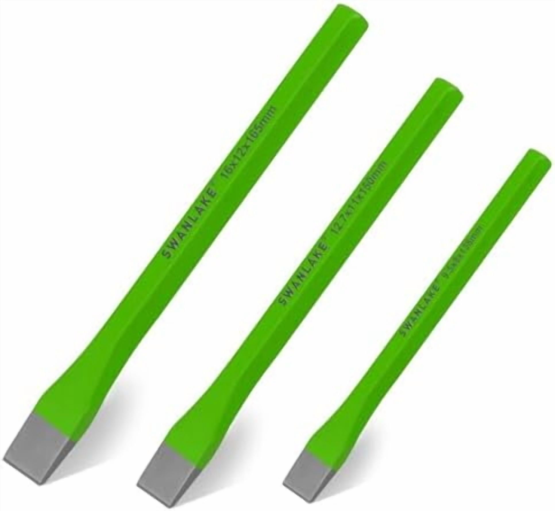 3-Piece Heavy Duty Cold Chisel Set, 3/8-Inch, 1/2-Inch, 5/8-Inch ...