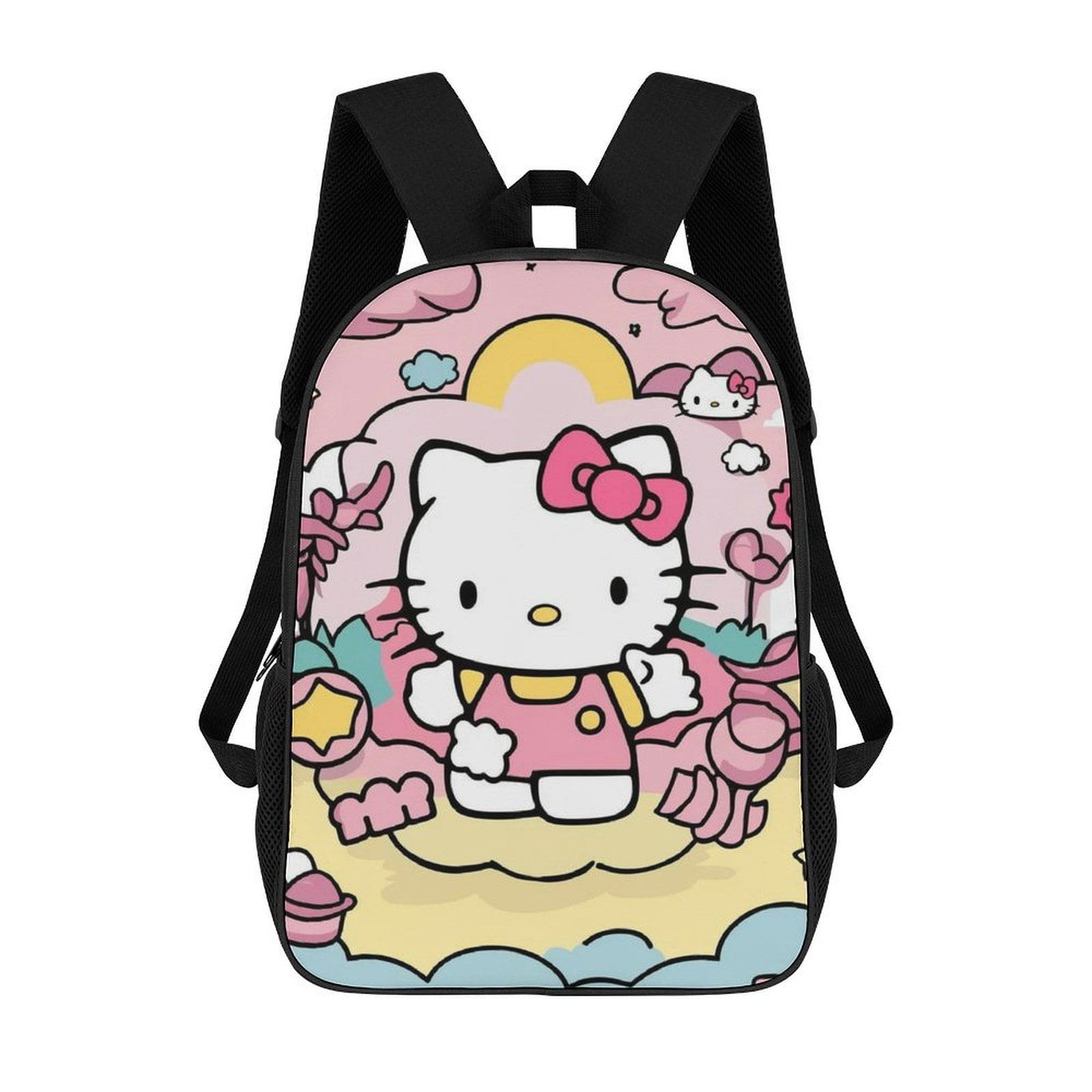 Hello Kitty 17 inch Shoulder Backpack Bookbag Travel Cute Daycare ...