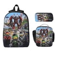 3 Piece High Capacity Bookbag Ninja Cartoon go Backpack Set Travel ...