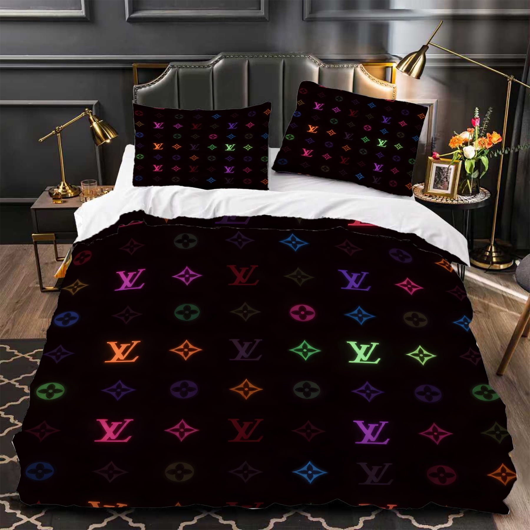 3-Piece Inspired Duvet Cover Set Colorful Pattern Modern Design for ...