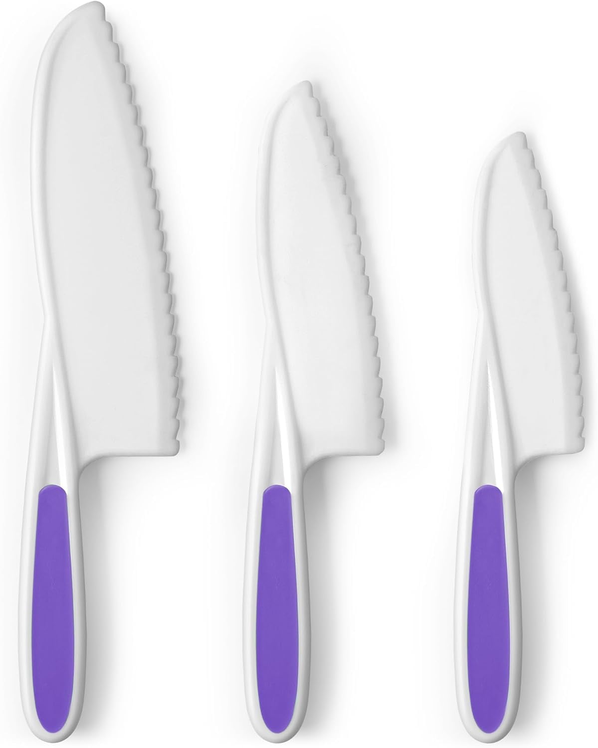 3-Piece Kids Knife Set for Real Cooking & Baking - Toddler Knives for ...