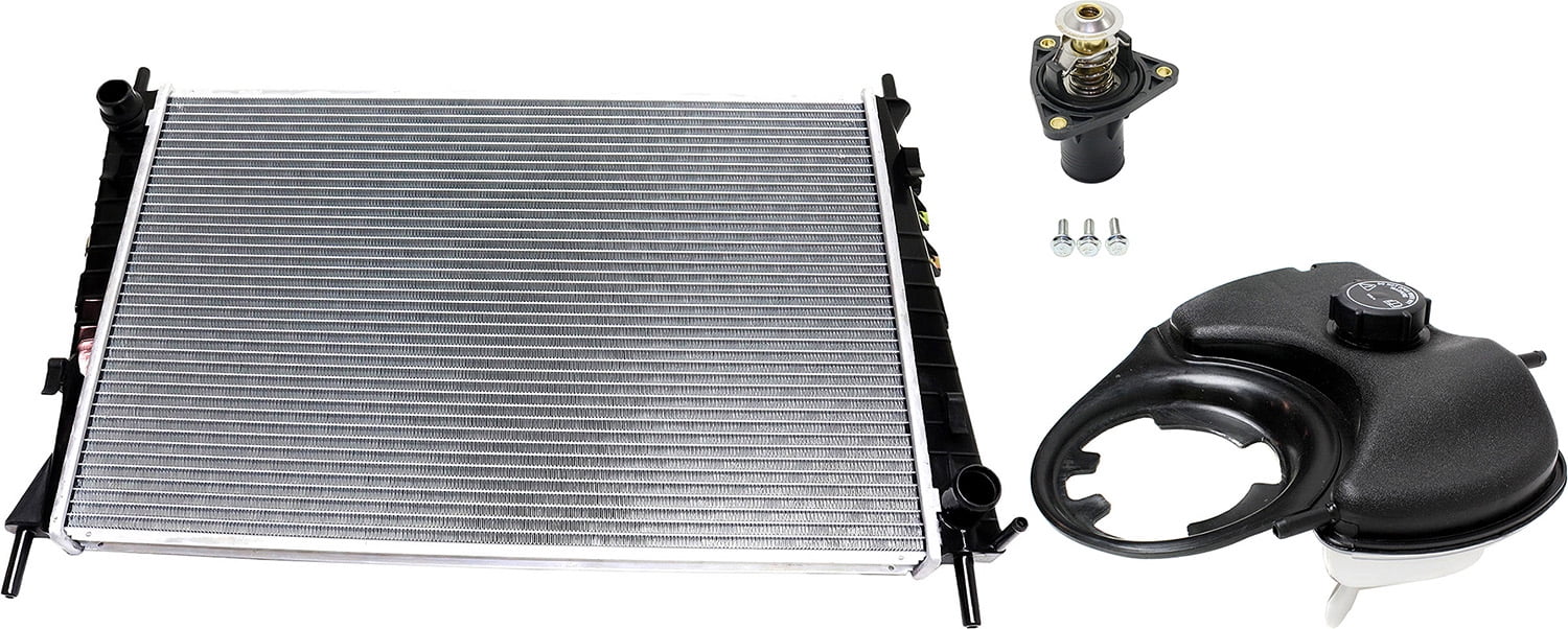 3-Piece Kit Radiator 2.5L/3.0L Engines Aluminum Core Plastic Tank ...