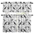 3 Piece Kitchen Curtains and Valances Set Birds Leaves Cafe Curtains 36 ...
