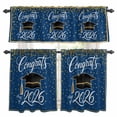 3 Piece Kitchen Curtains and Valances Set Graduation Cafe Curtains 36 ...